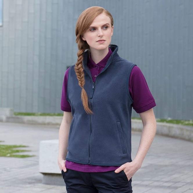 Women’s sleeveless microfleece jacket